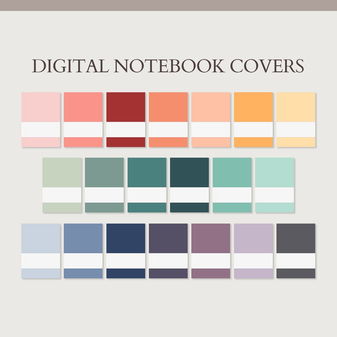 20 Digital Notebook Covers Goodnotes Notebook Covers #14 - Etsy