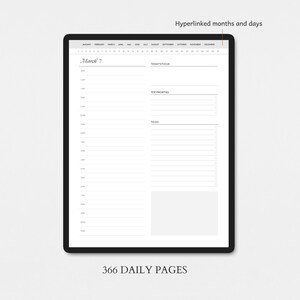 Digital Daily Planner 366 Days + 365 Days Minimalist Planner Simple ...