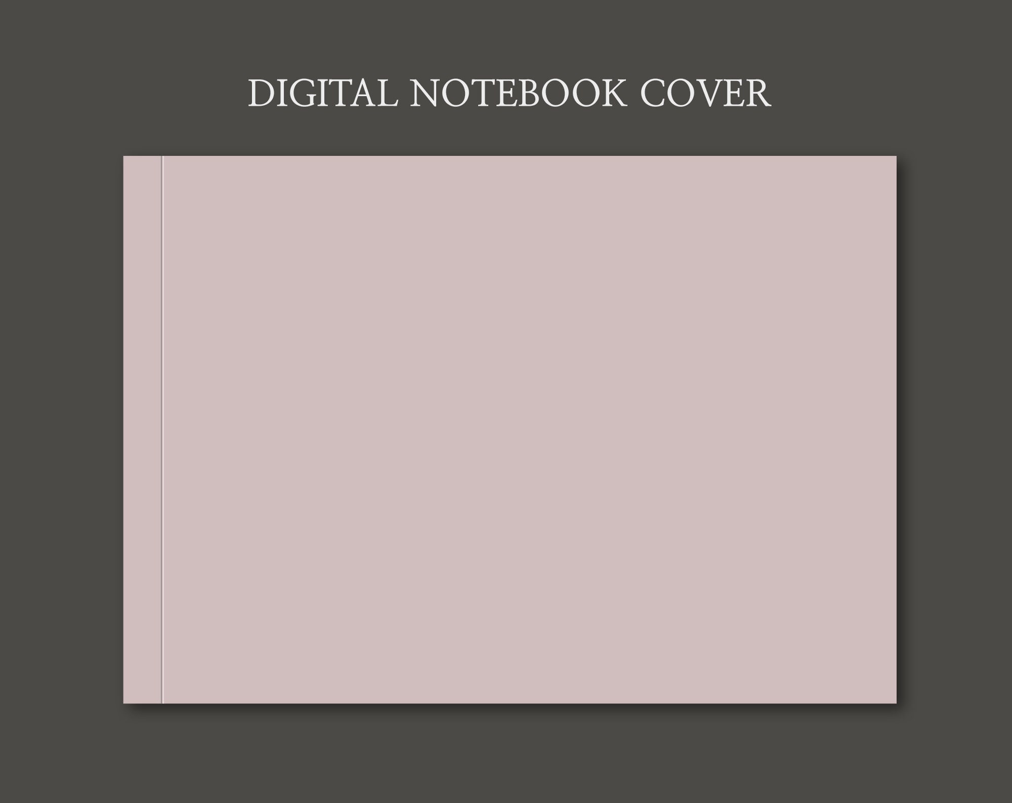 20 Digital Notebook Covers Landscape Horizontal Minimal Cover Goodnotes ...
