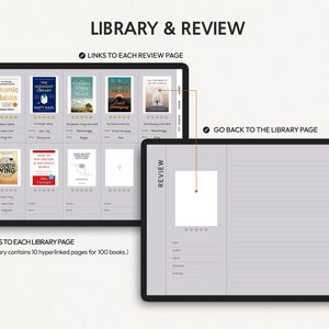 Digital Reading Journal for 100 Books - Violet / Book Review / Book ...