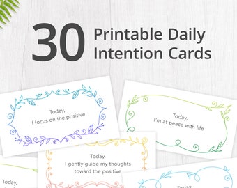 Intention Cards - Etsy