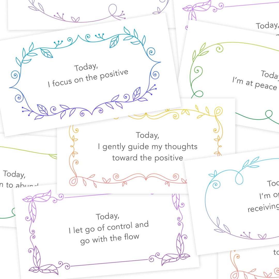 Journal Daily Intentions, Printable, Cut Out, Journaling Inspiration ...