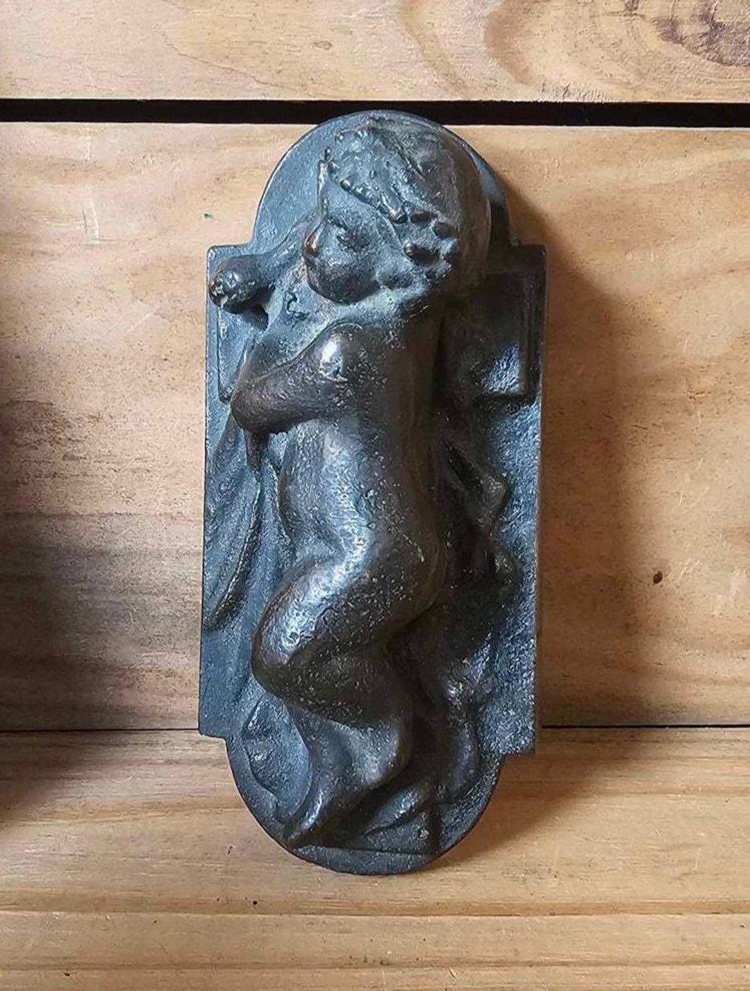 Antique Bronze Baby Angel Grave Marker Cherub/infant - Etsy