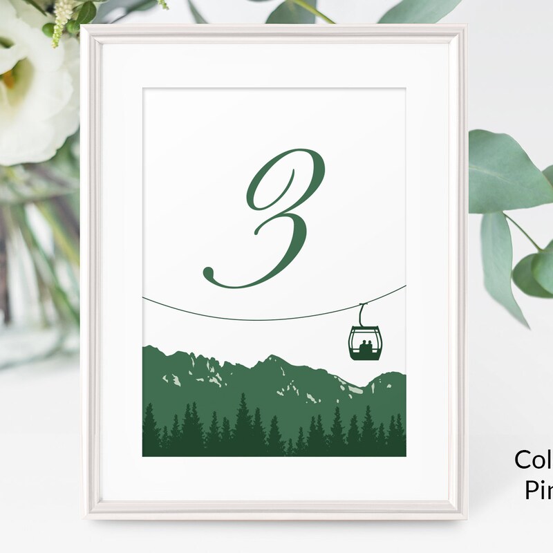 Mountain Table Numbers - Etsy