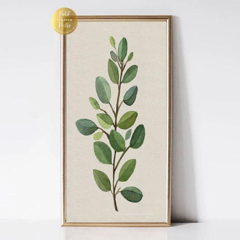 Long Thin Green Art - Etsy