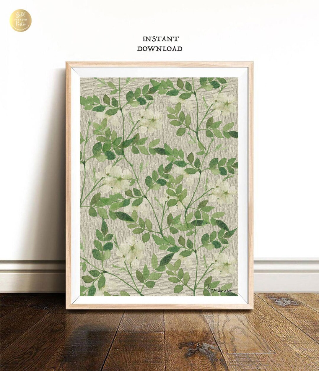 PRINTABLE Botanical Tapestry Aesthetic Wall Hanging Vintage Jazmine ...