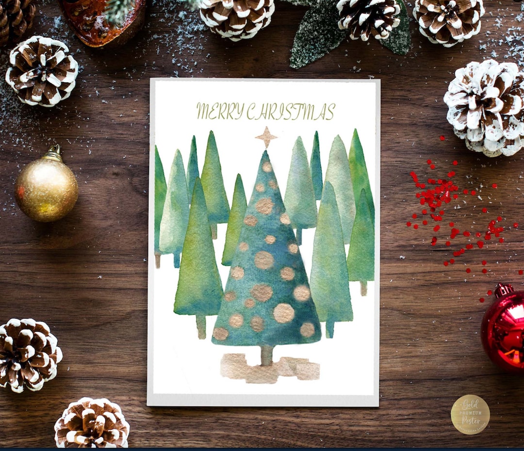 DIGITAL Christmas Cards Printable Holidays Cards Greeting - Etsy