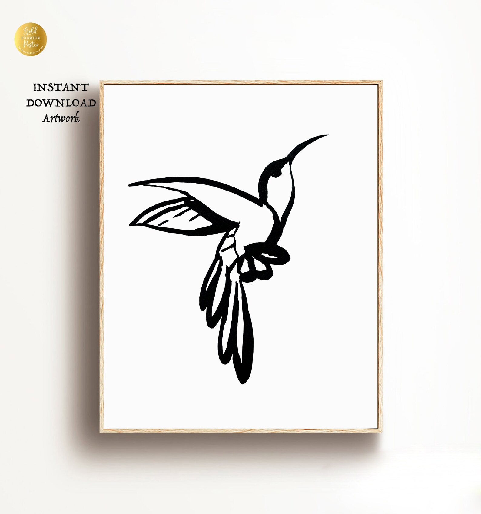HUMMINGBIRD Art Decor Poster PRINTABLE Wall Art Prints Digital | Etsy