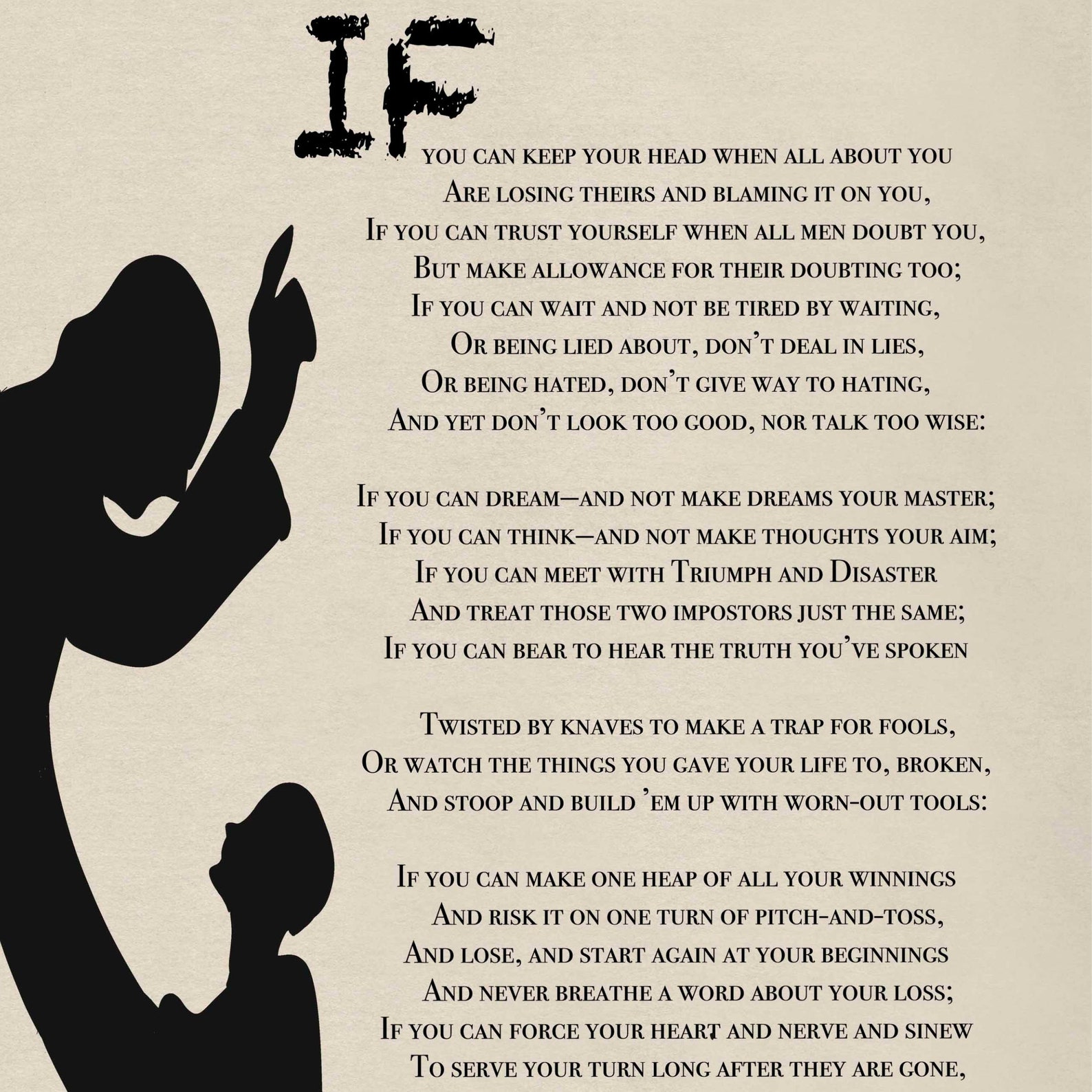 If Poem 1895 Rudyard Kipling Printable If Poem Famous Poem - Etsy
