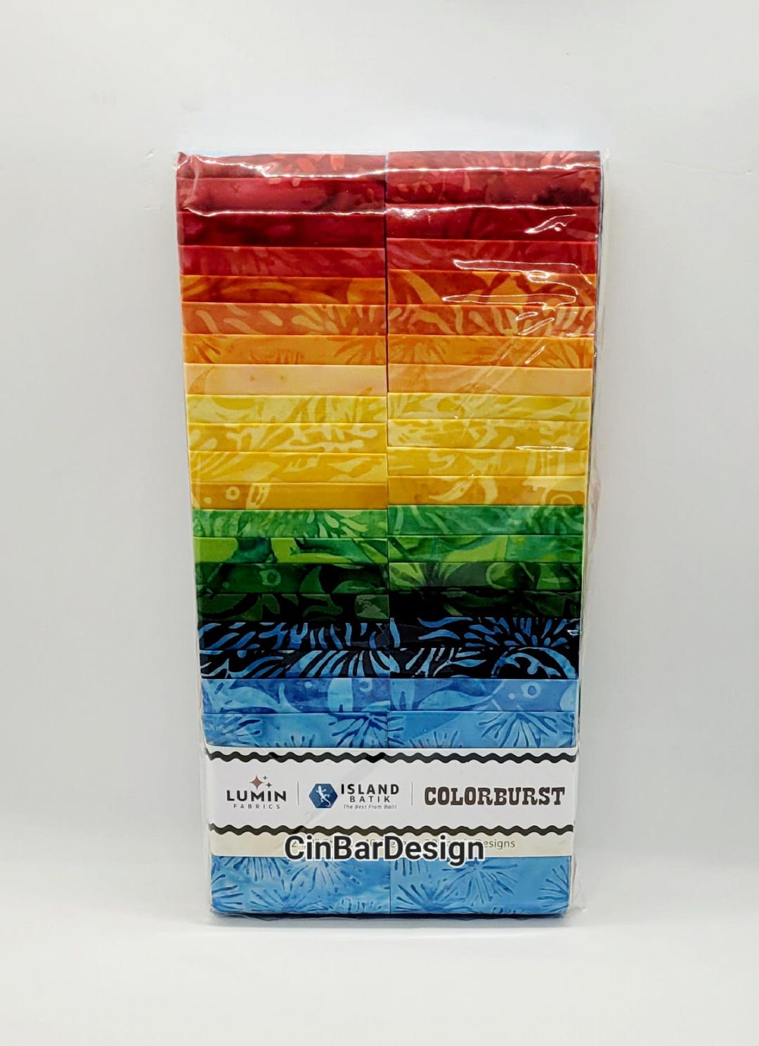 Batik Fabric, Colorburst, Island Batik, 40 Pc 2.5"×42" Strips, Quilting ...