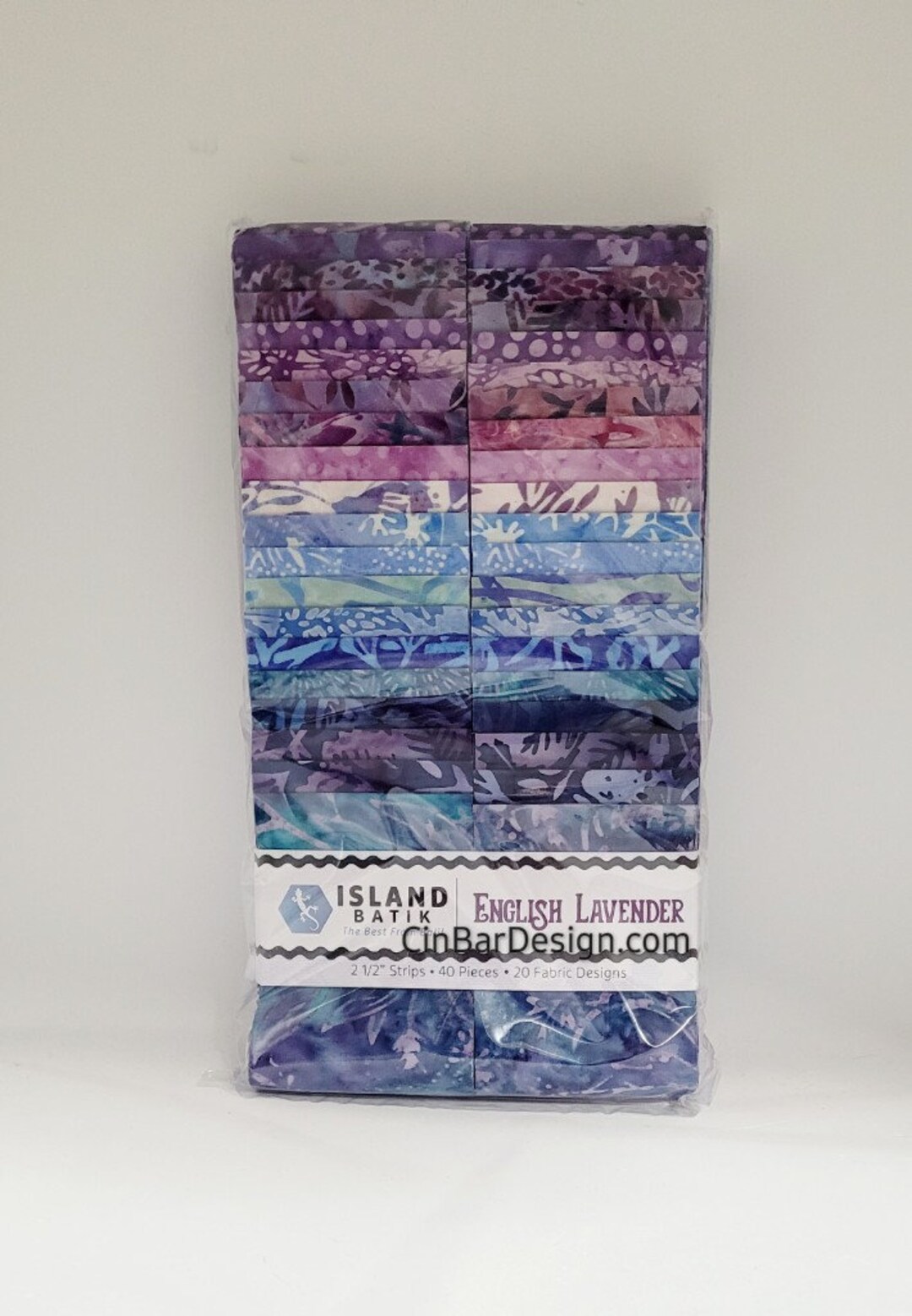 Island Batik, English Lavender, 40 Pc 2.542 Strips, Quilting, Crafts ...