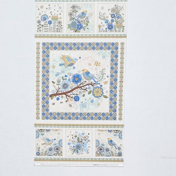 Blue Bird Panel - Etsy