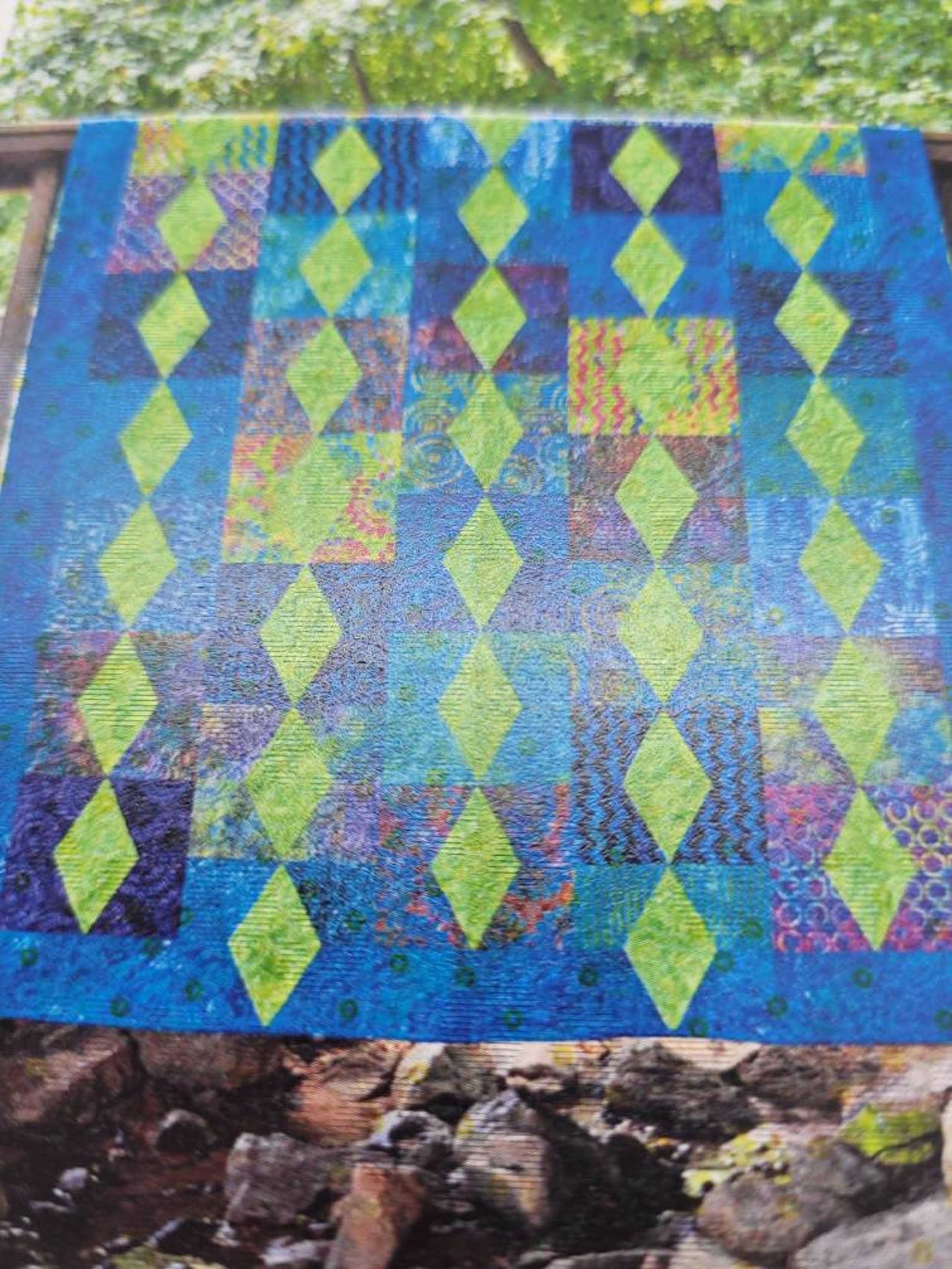 Emerald City Quilt Pattern 57x72 Sturdy Notebook Ready Page - Etsy