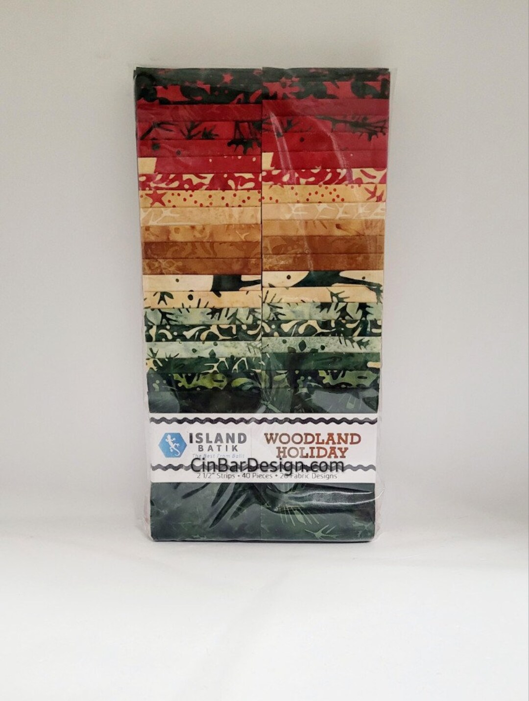 Christmas Batik Fabric, Island Batik, Woodland Holiday, 40 Pc 2.542 ...