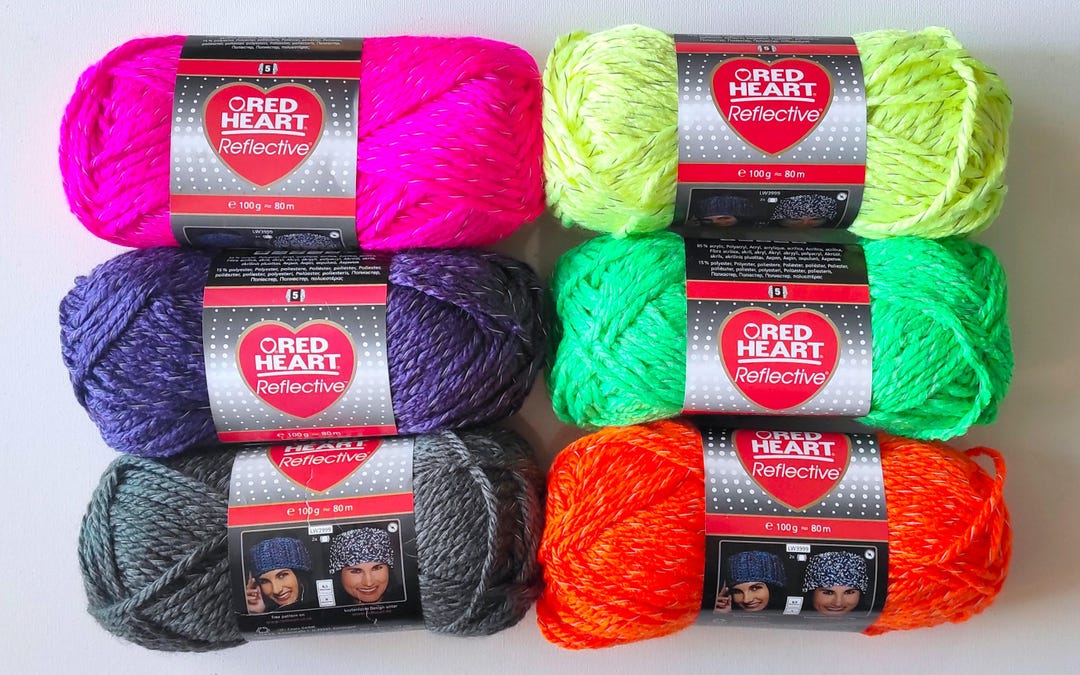Red Heart Reflective Yarn - Etsy