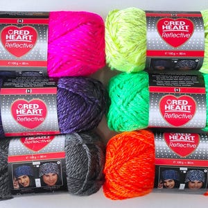 Red Heart Reflective Yarn - Etsy