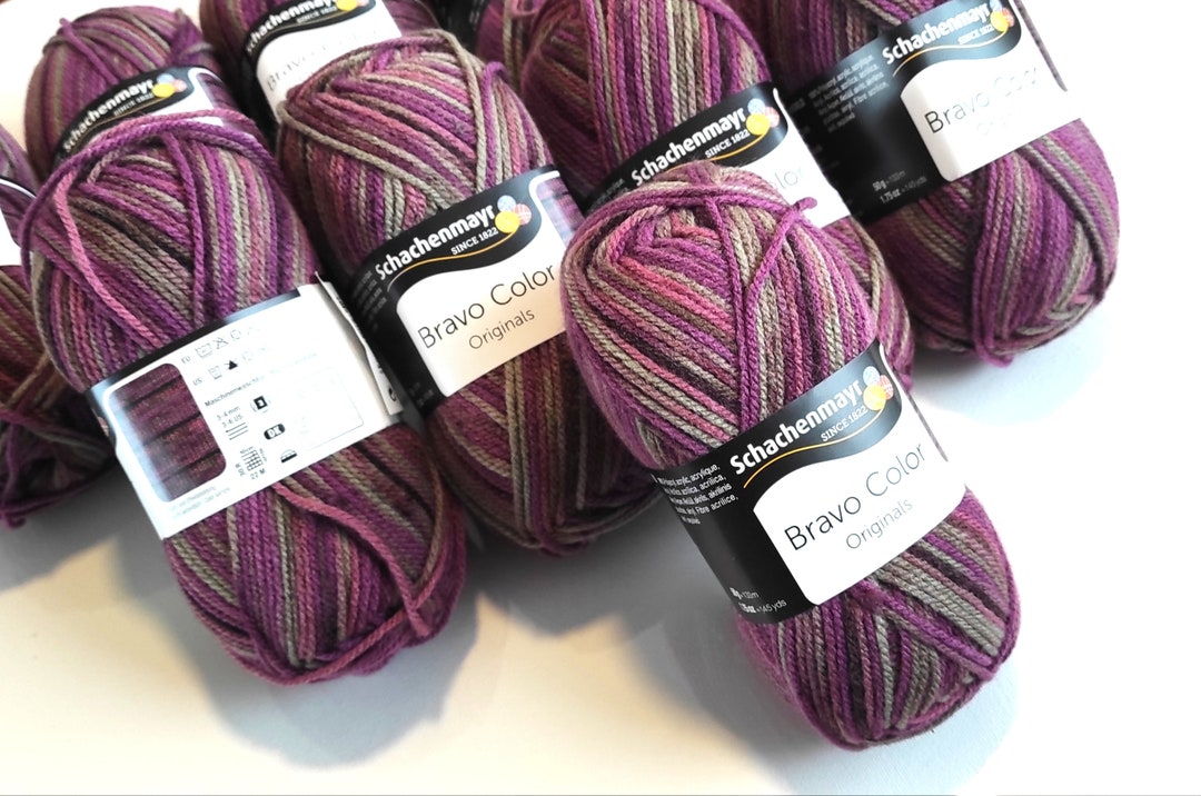 Schachenmayr Bravo Color 10 X 50g, 02088 Beere Color - Etsy