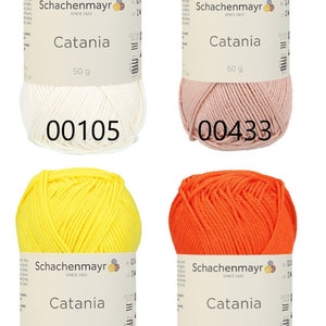 Schachenmayr Catania, 100% Cotton Mercerized Crochet Yarn Knitting Yarn ...