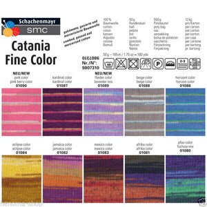 Schachenmayr Catania Fine Color - Etsy