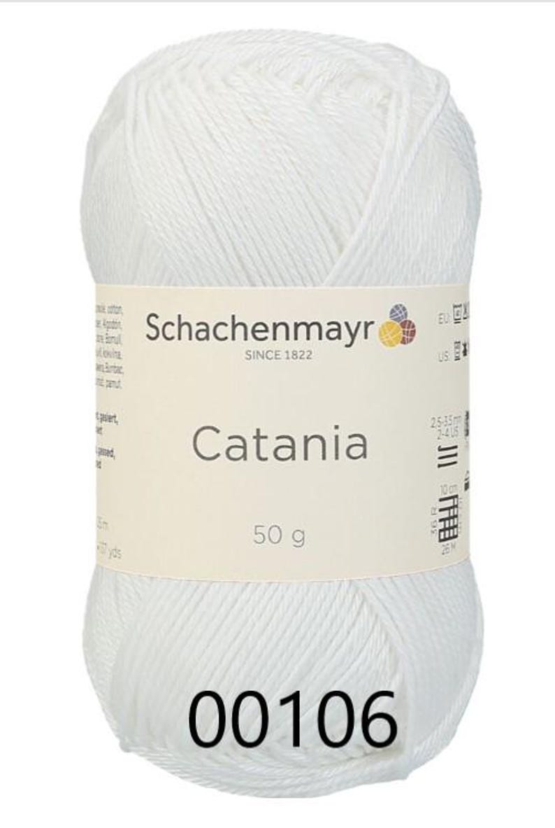 Schachenmayr Catania, 100% Cotton Mercerized Crochet Yarn Knitting Yarn ...