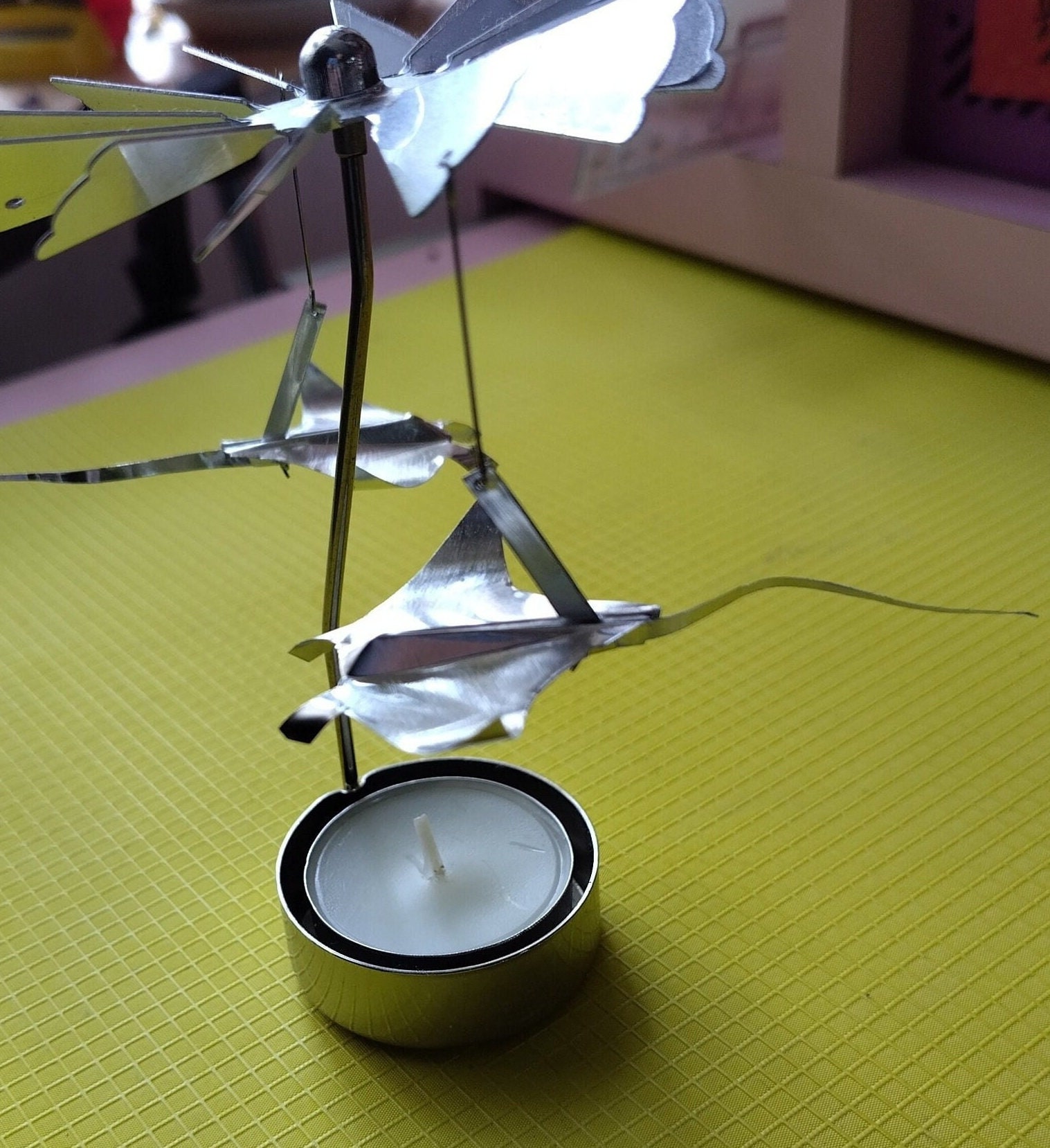 Rotary Spinning Tea Light Carousel Candle Holder Sea and Air Decoration ...