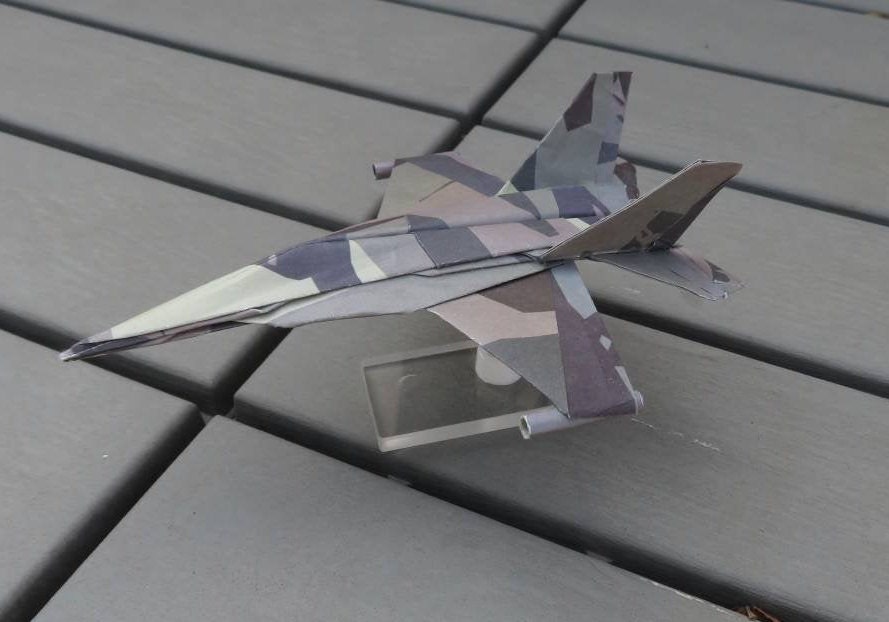 F-18 Origami Paper Airplane With Display Stand MODELFA180024 Topgun ...