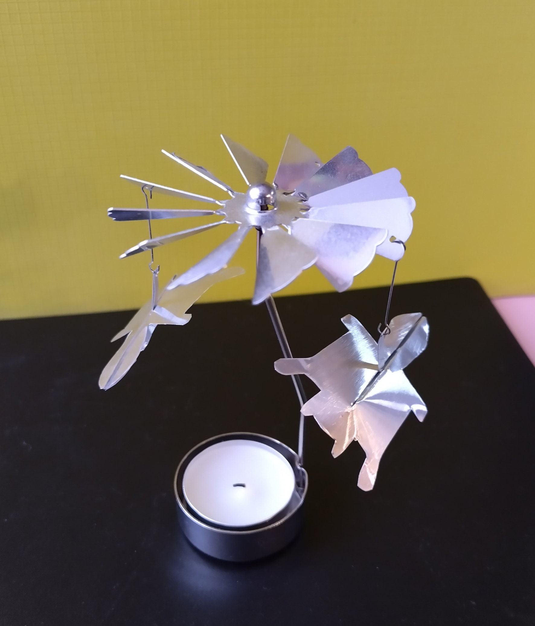 Rotary Spinning Tea Light Carousel Candle Holder Sea and Air Decoration ...