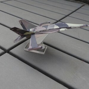 F-18 Origami Paper Airplane With Display Stand MODELFA180024 - Etsy Canada