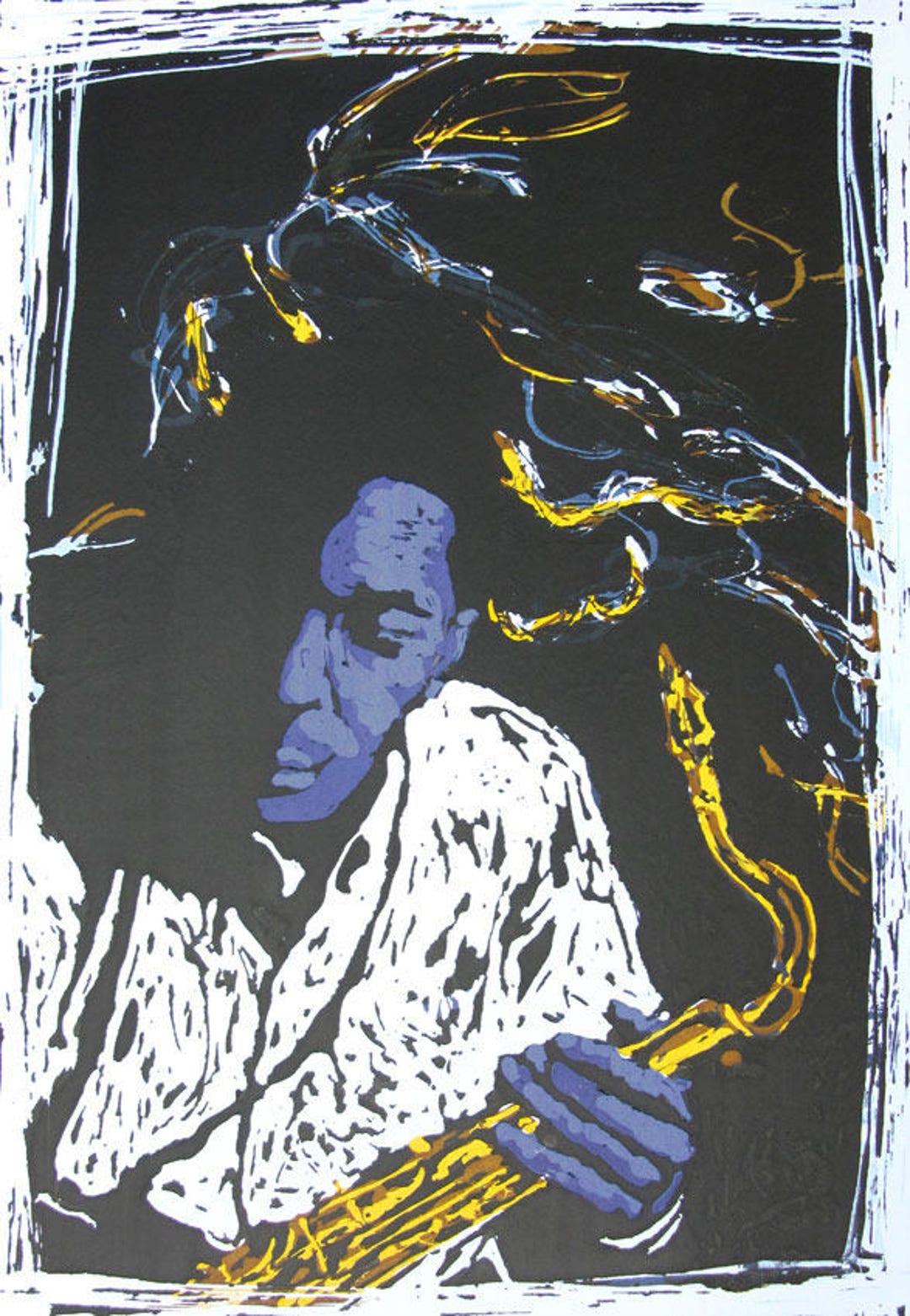 Portrait Painting John Coltrane | Acrylics Picture of the Legendary ...