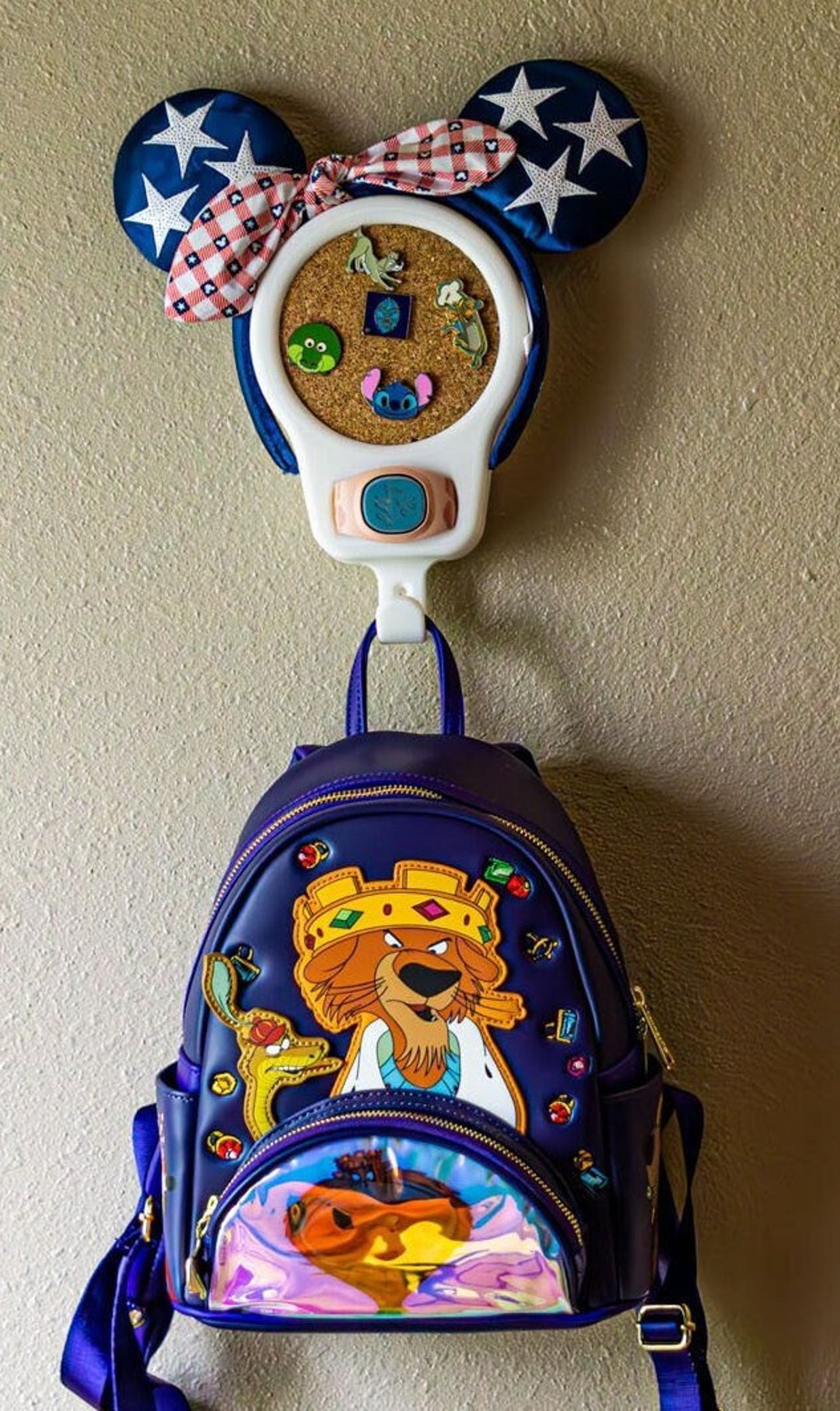 Disney Mouse Ear Pin Display, Loungefly Backpack Hanger - Etsy
