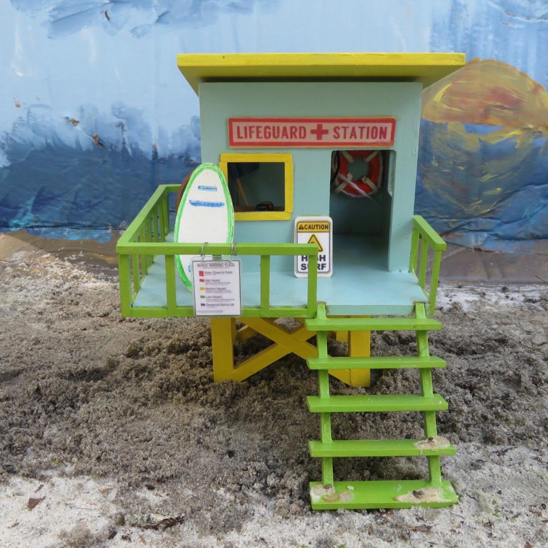Miniature Lifeguard Station / Lifeguard Tower - Etsy