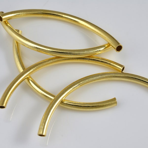 Gold Curved Tubes - Etsy