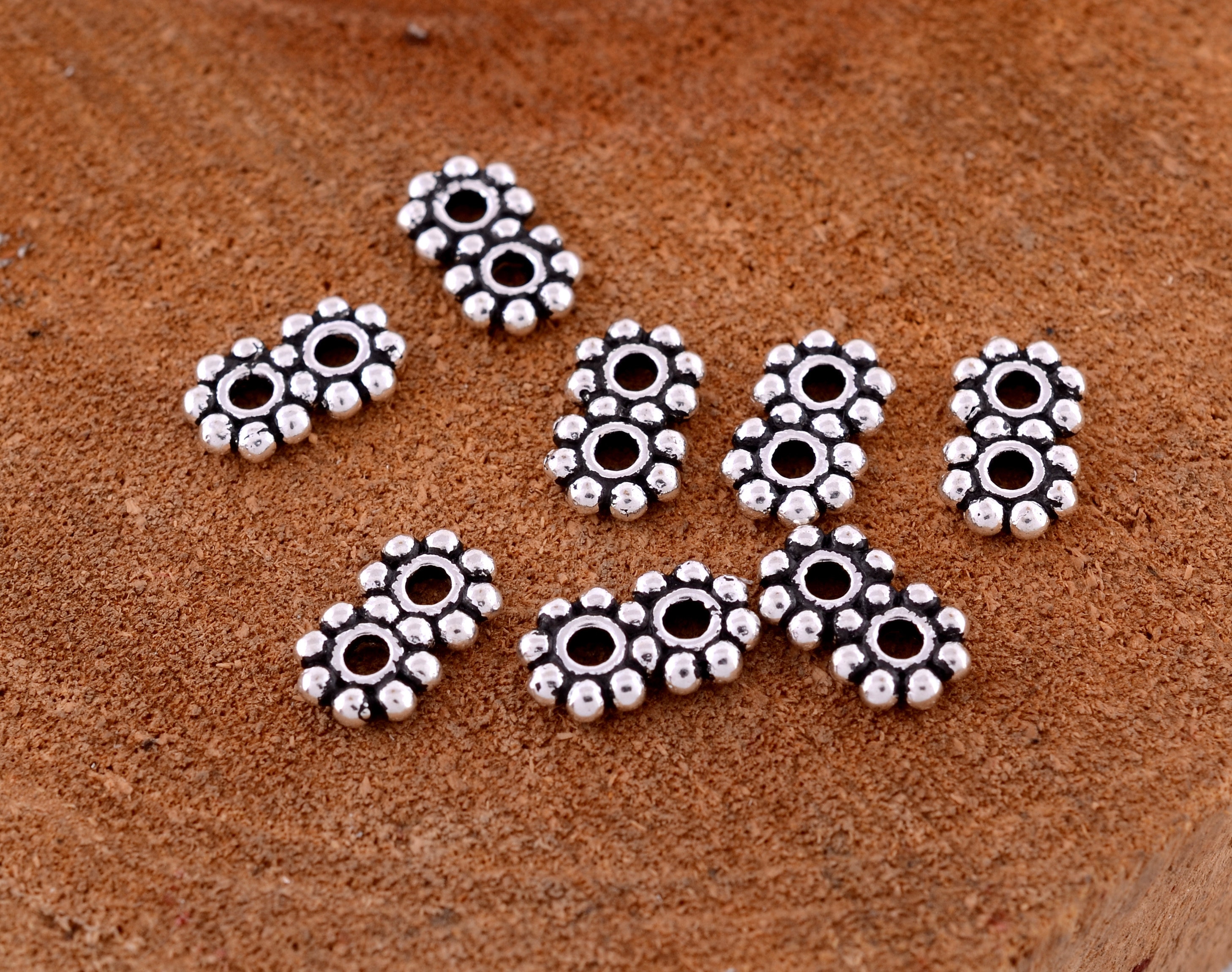 30pcs Two Hole Spacer Bar Beads, Silver Plated 2 Strand Spacers Jewelry ...