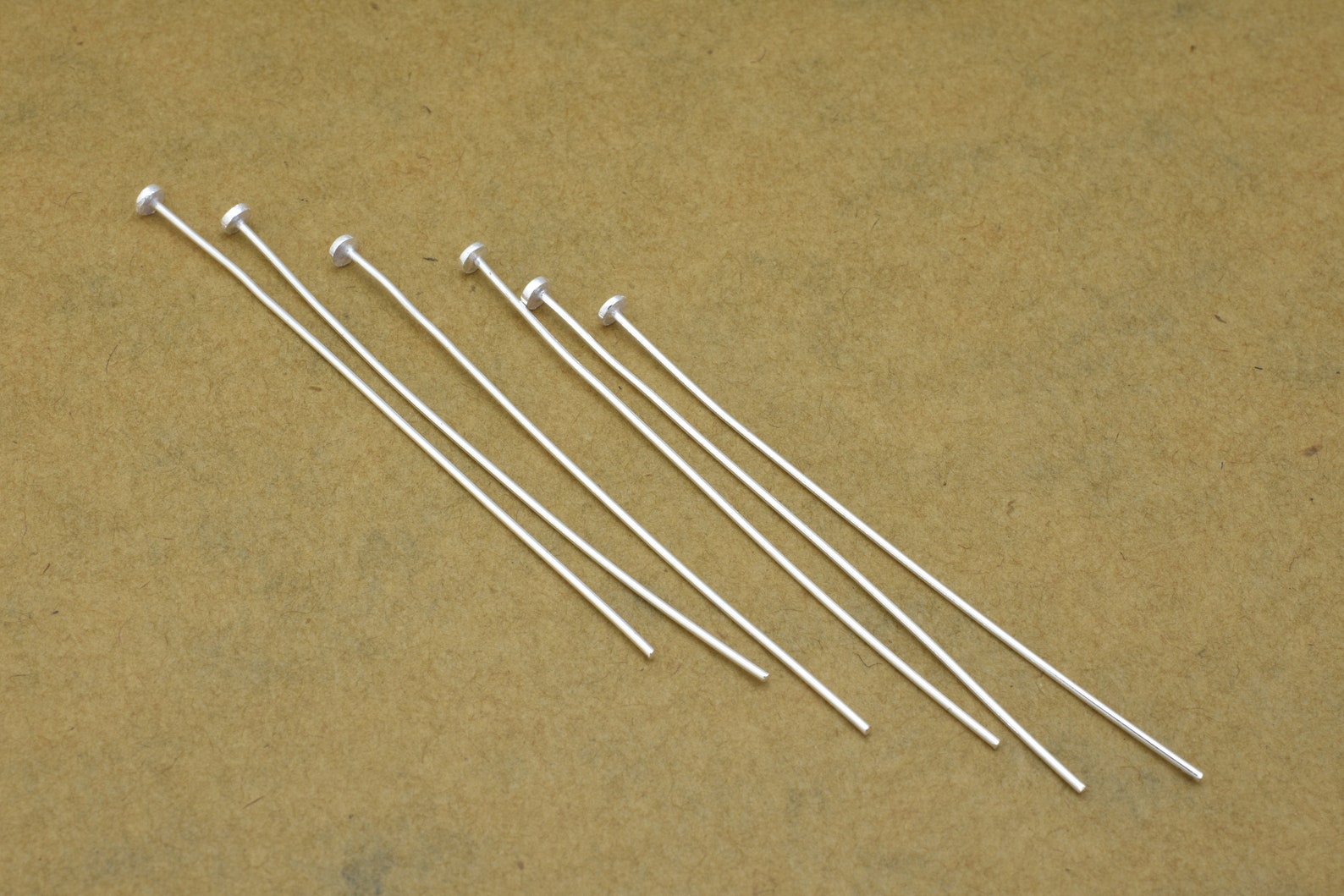 67pc Silver Plated Flat Top Head Pin, 24 Gauge, 52mm Long, 2 Inches ...