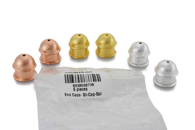 12mm Gold Silver Copper End Caps With Loop End Caps for - Etsy Australia