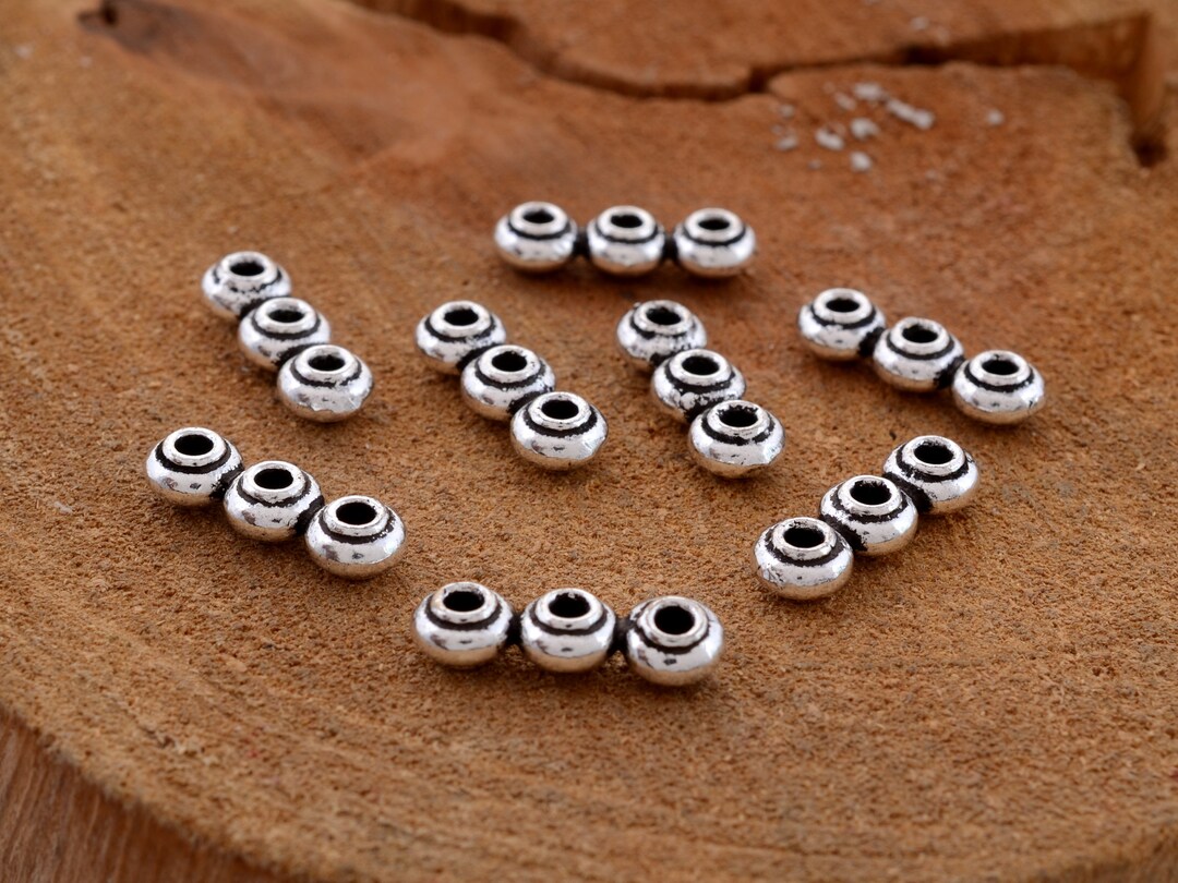 Silver Spacer Bar - 3 Hole, Separator Beads for Jewelry Making Strand ...