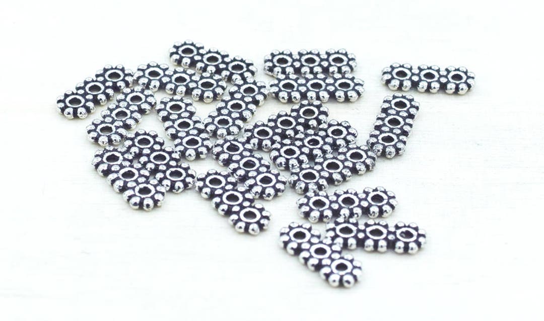 12mm - 20pcs 3 Hole Silver Plated Spacer Bars, Multi Strand Separators ...