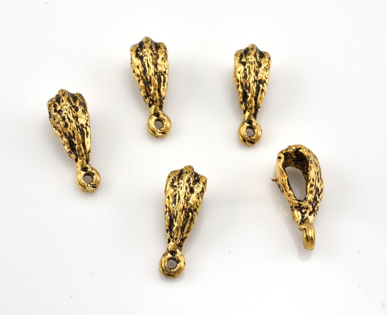 4pcs Gold Plated Necklace Bails Pendant Bail Artisan Findings - Etsy