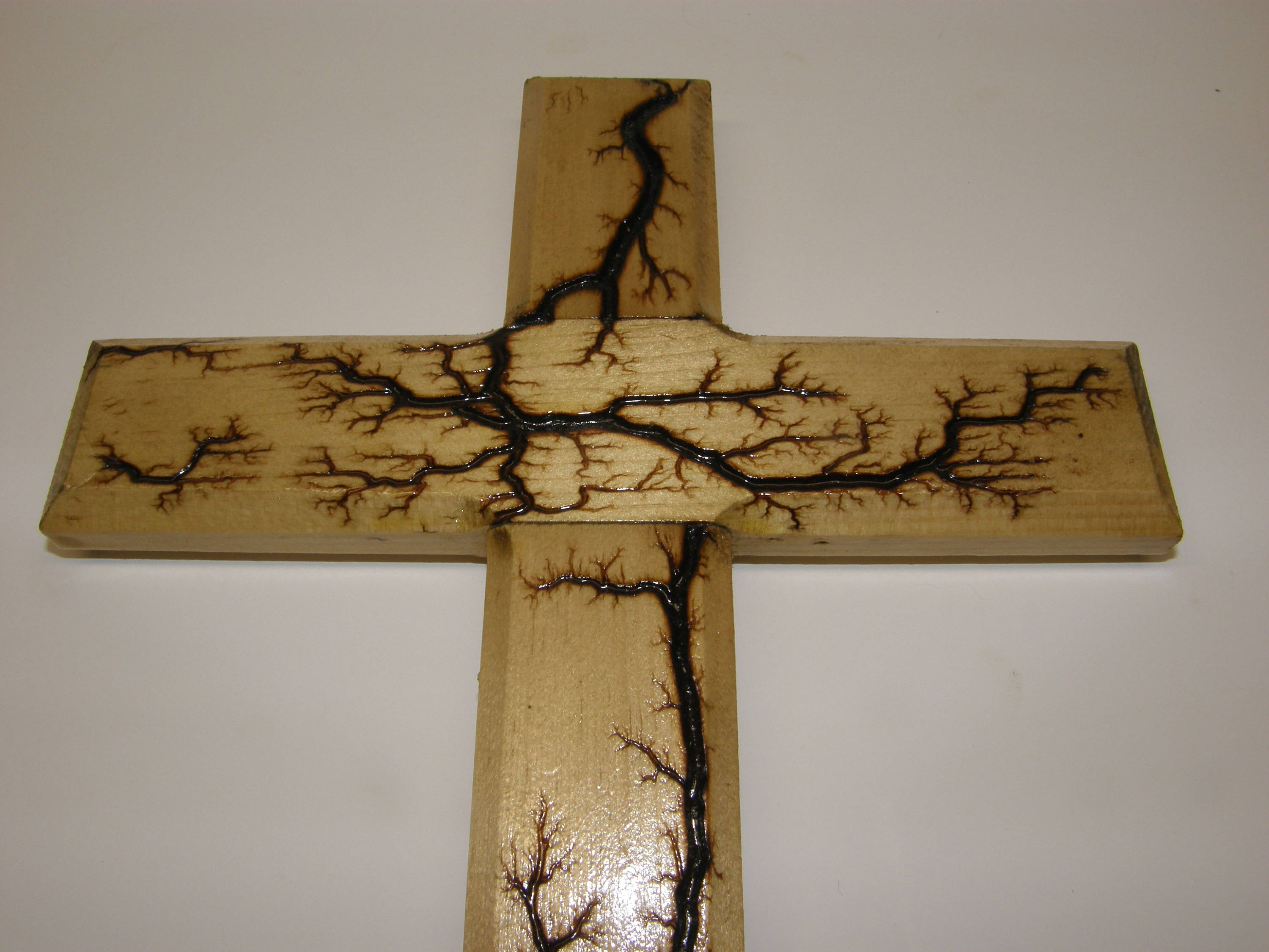 Cross With Lichtenberg Patterns - Etsy