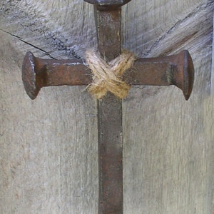 Railroad Spike Cross: Recycled Rustic Religious Gift - Etsy