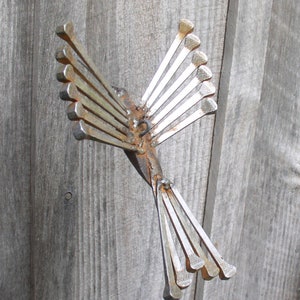 Handmade Horseshoe Nail Hummingbird - Metal Garden Art - Etsy