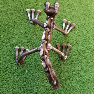 Railroad Spike Art - Gecko - Lizard - Chameleon - Dragon - Horseshoe ...