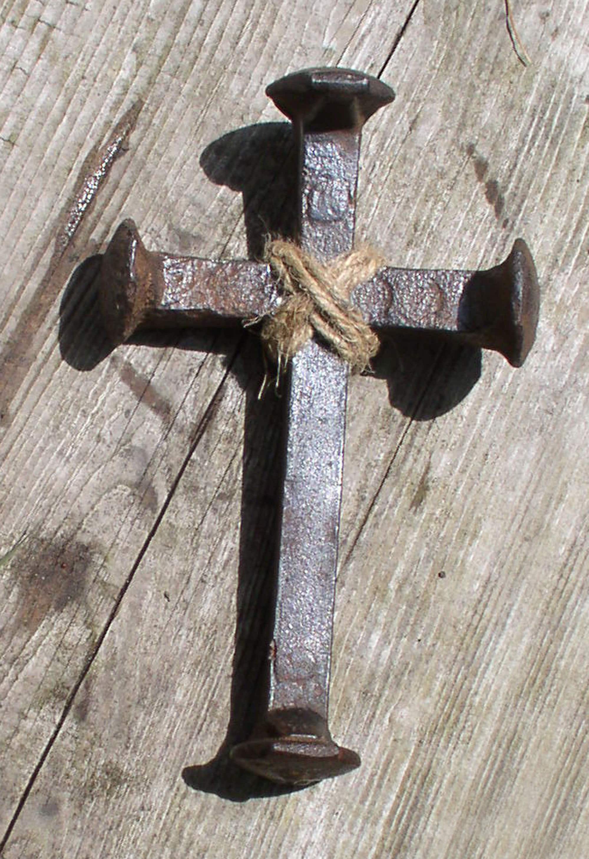 Railroad Spike Cross: Recycled Rustic Religious Gift - Etsy