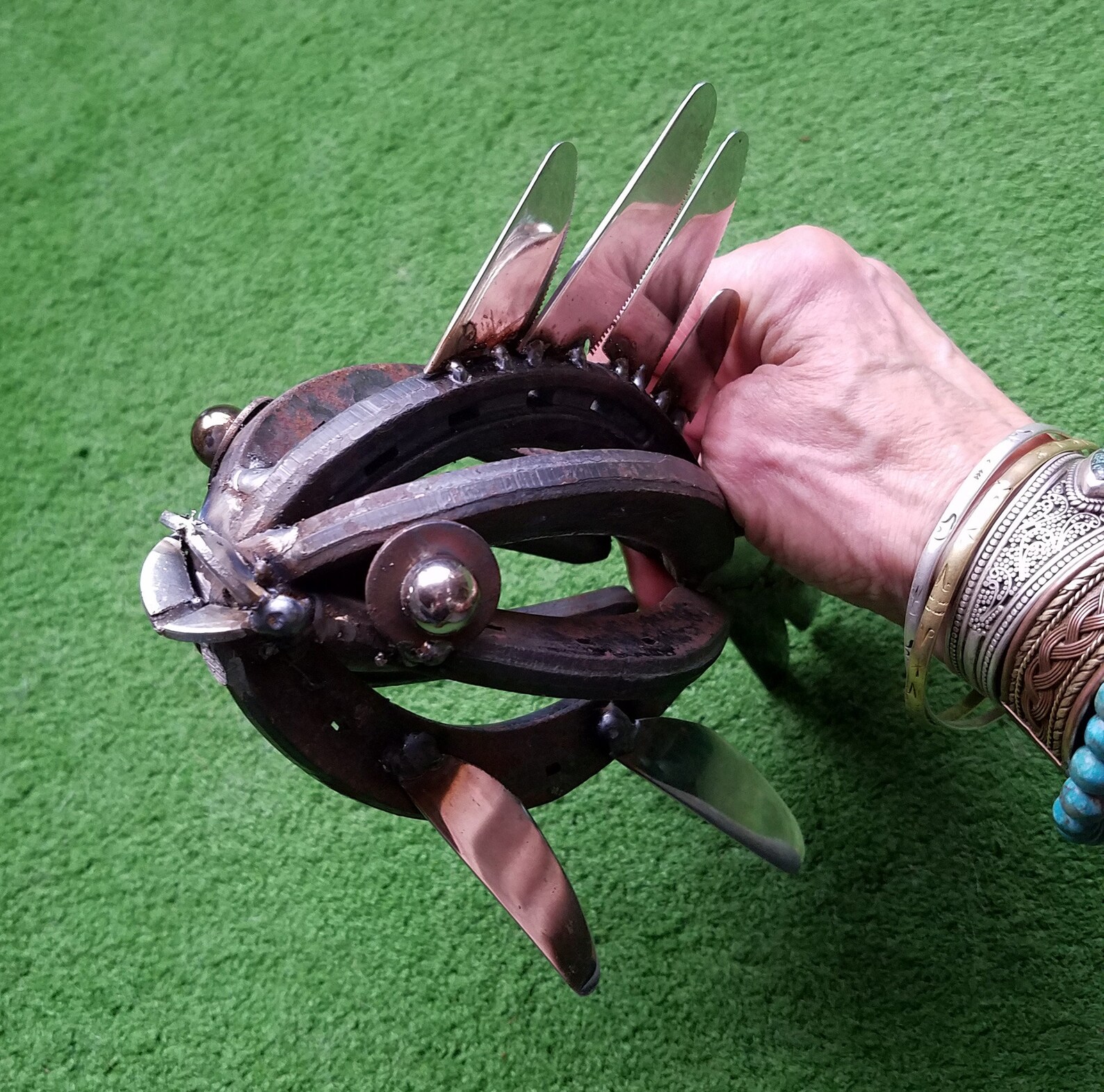 Horseshoe Art Fish Horseshoe Fish Cutlery Art - Etsy