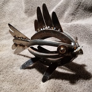 Horseshoe Art - Fish - Horseshoe Fish - Cutlery Art - Silverware Fish ...
