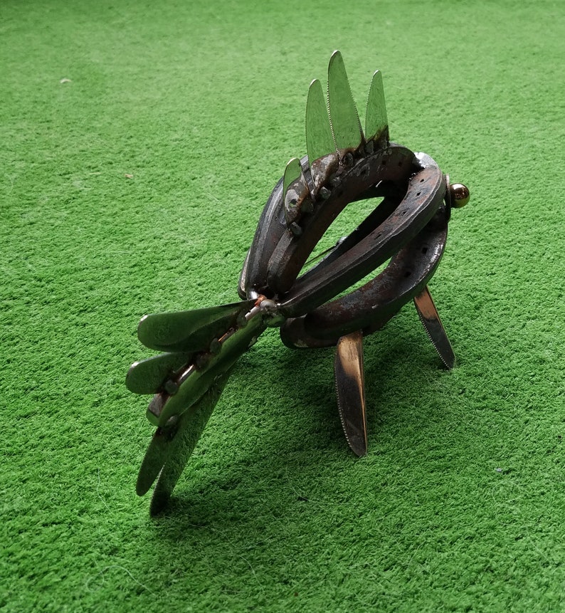 Horseshoe Art Fish Horseshoe Fish Cutlery Art - Etsy