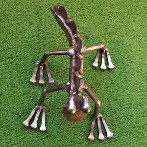 Railroad Spike Art - Gecko - Lizard - Chameleon - Dragon - Horseshoe ...