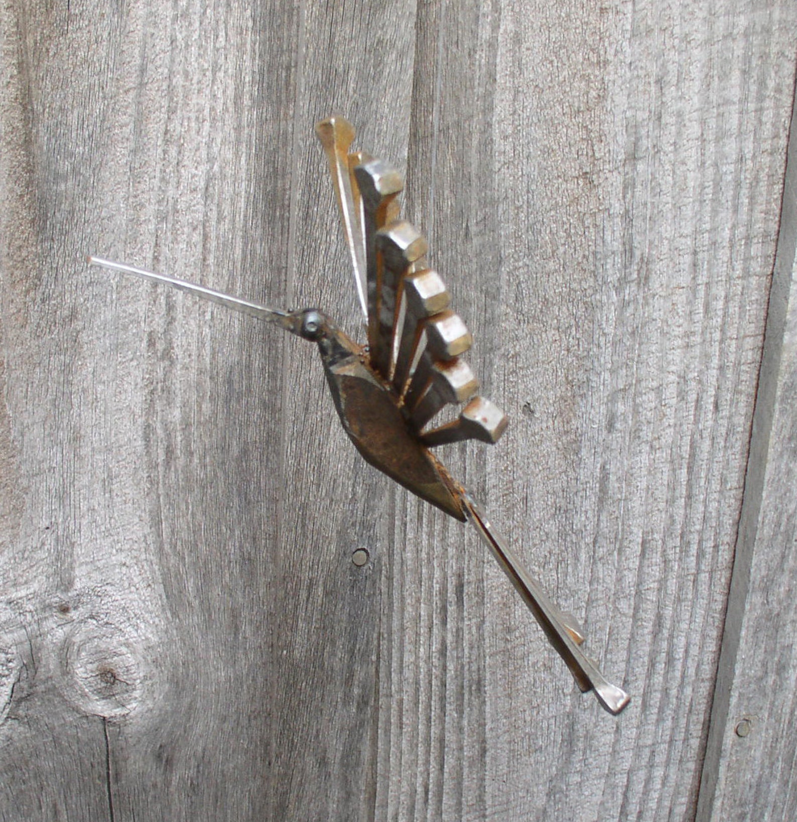 Hummingbird Metal Outdoor / Yard Tree Decor / Metal - Etsy