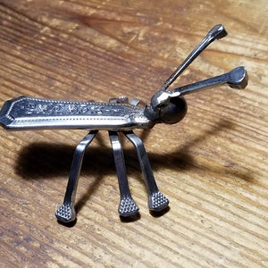 Cutlery Beetle Art: Recycled Kitchenware Bug With Horseshoe Nails - Etsy