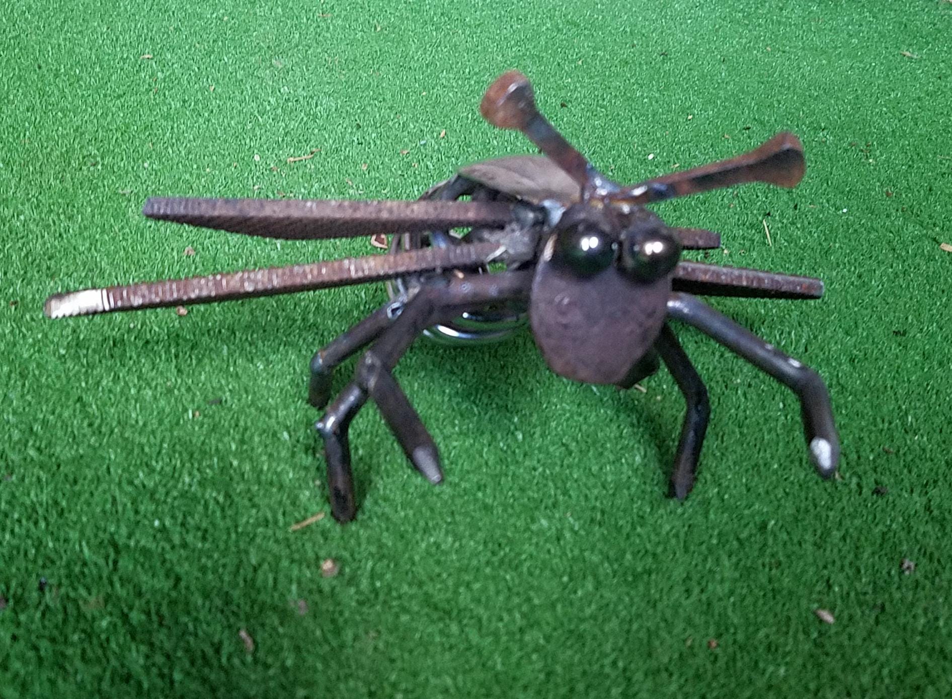 Bumblebee - Railroad Spike Art - Recycled Metal Garden Sculpture - Etsy